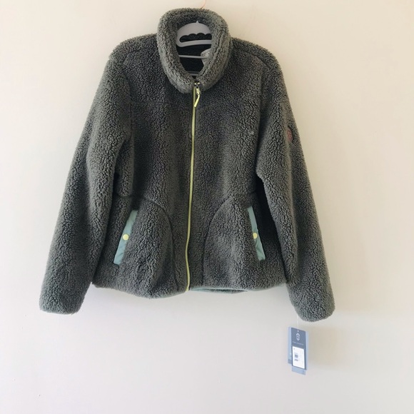 Free Country | Jackets & Coats | Free Country Fleece Zip Up Jacket Neon ...